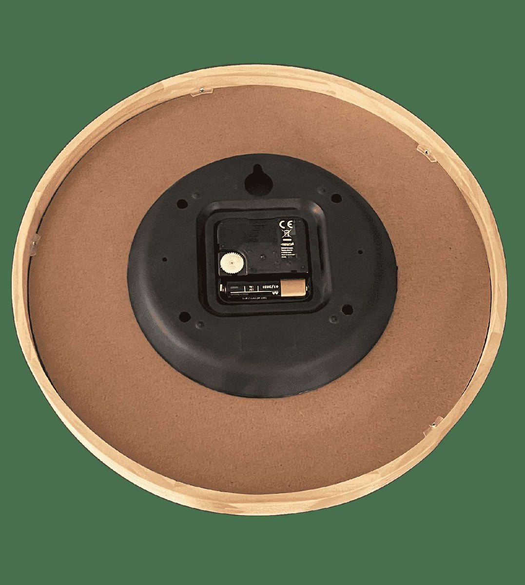 Wooden wall clock with motif engraving | Flower motif – Laserstern ...